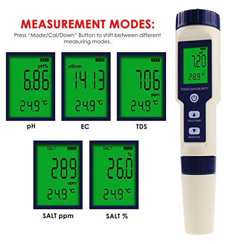 Snapklik.com : DANOPLUS 5 In 1 Digital pH Meter
