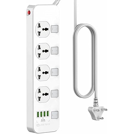 Amazon.in: Buy EMBOX 10A Extension Board with USB Port with 3 Universal ...