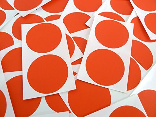 56 Labels, 50mm Diameter Round, Mixed Colour Code Stickers, Self ...