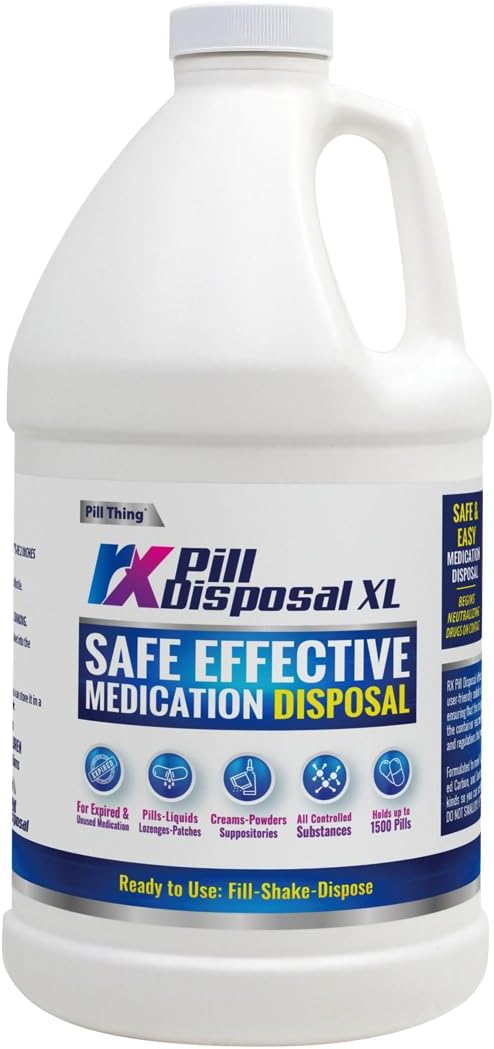Amazon.com: RX Pill Disposal XL, Safe Effective Solution, Destroy and ...