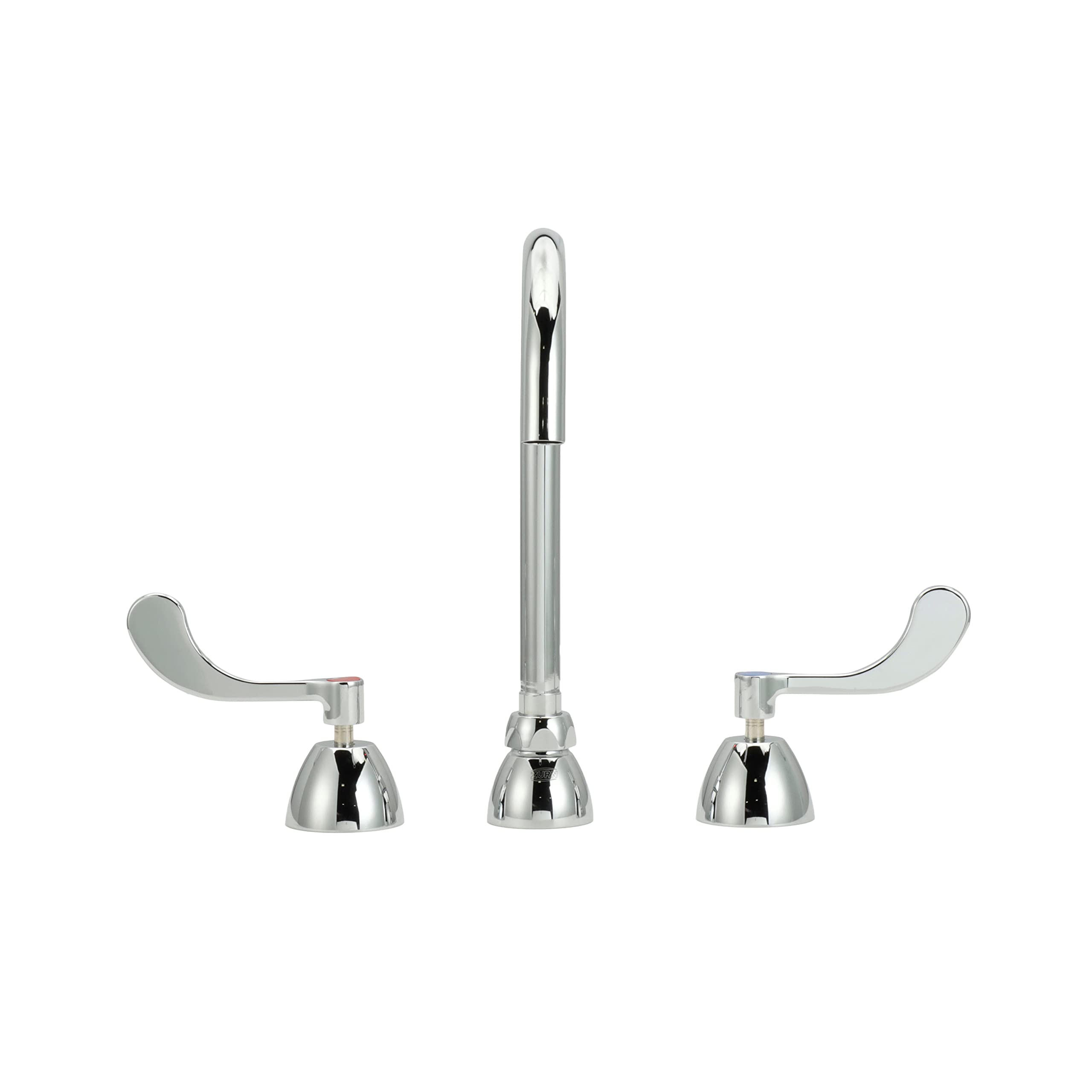 Zurn Z831B4-XL-FC AquaSpec Widespread Gooseneck Faucet, 5 3/8" Spout, 2 ...