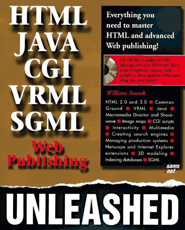 Amazon.com: HTML, Java, CGI, VRML, SGML Web Publishing Unleashed ...