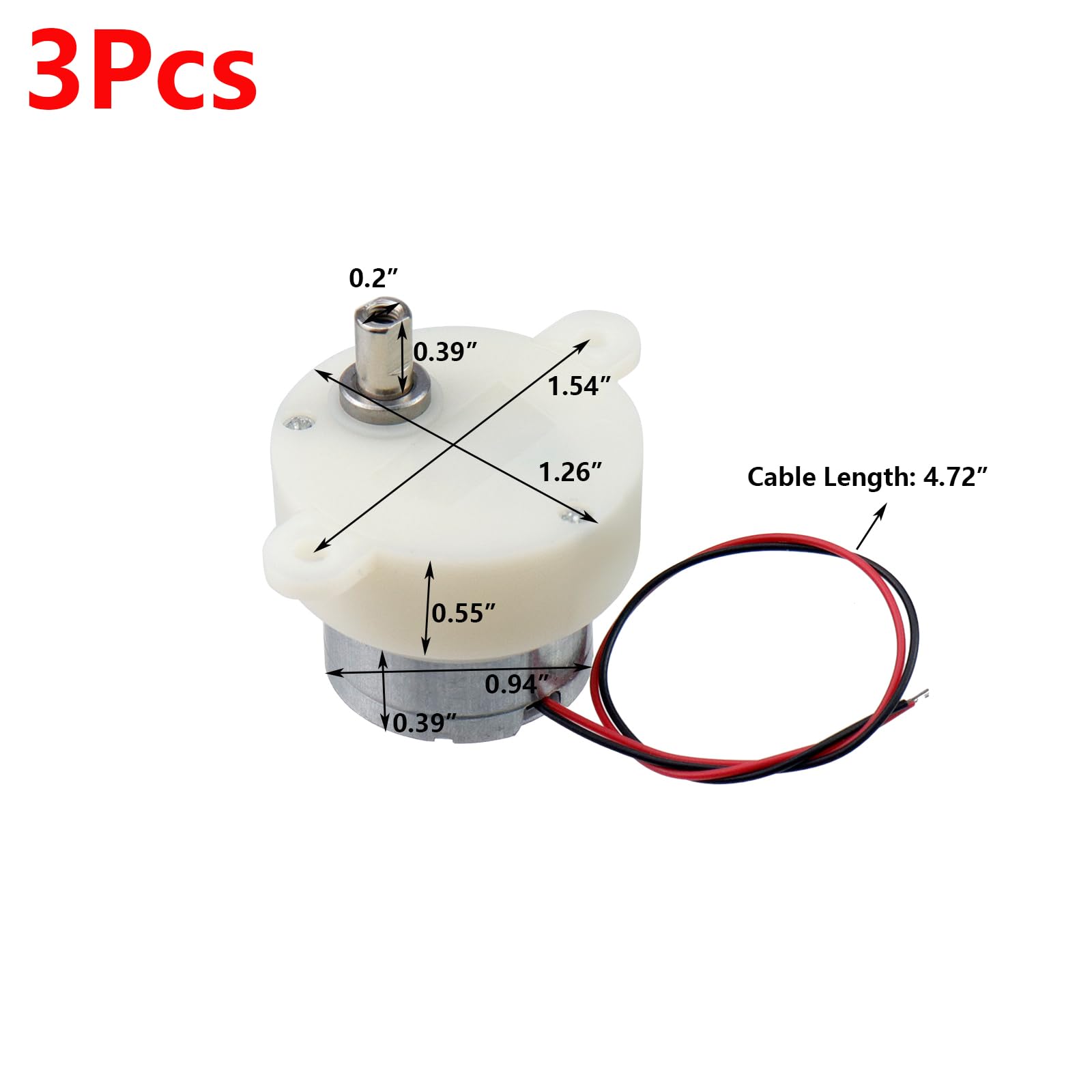 Snapklik.com : DC 6V 100rpm Gear Motor,High Torque Rotary Speed ...