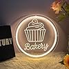 Bakery Neon Sign for Wall Decor Dimmable LED Neon Light Cake Bread ...