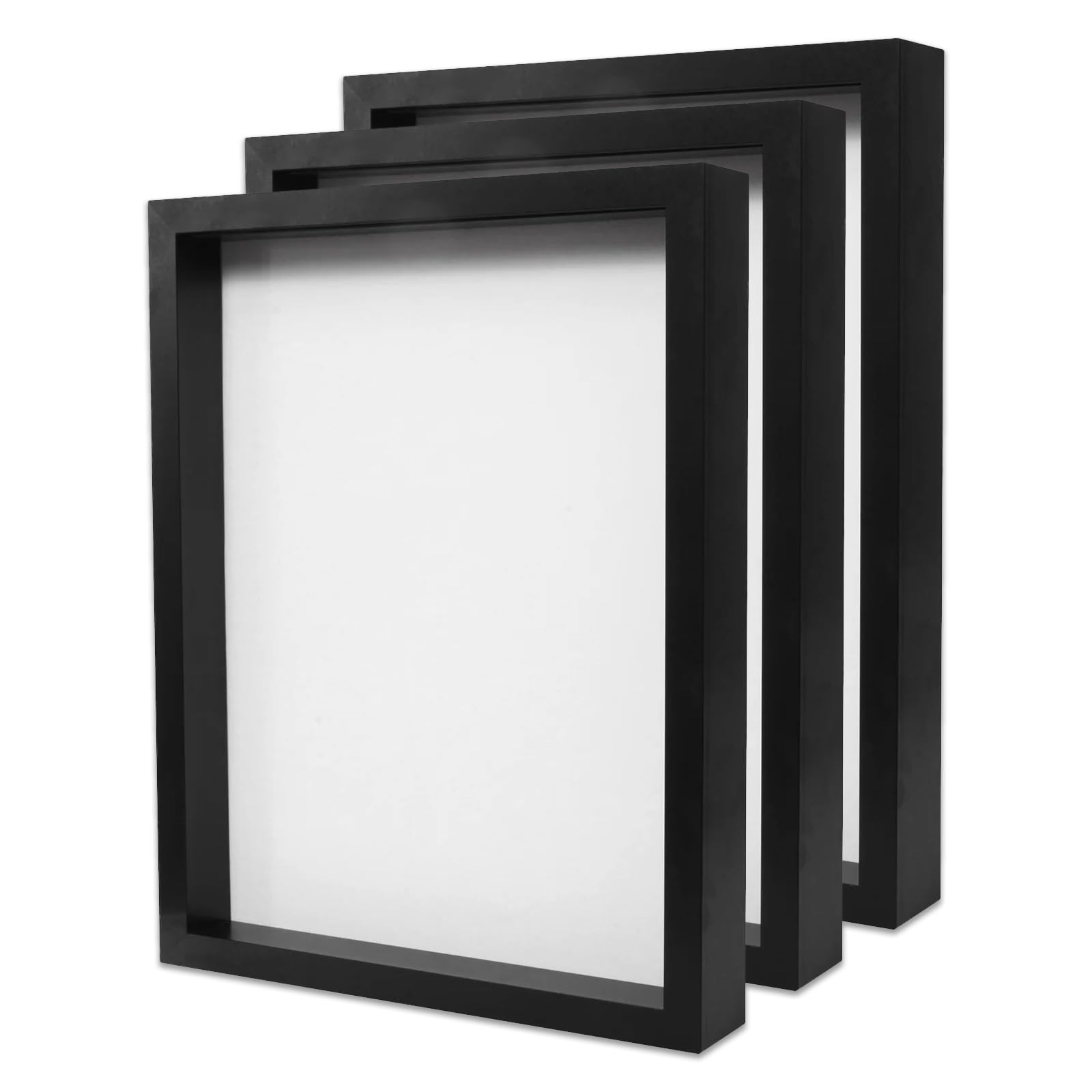 Amazon.com - FrameWorks 12” x 16” Black Wooden Shadow Box Frame (3-Pack ...