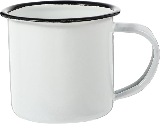 Amazon.com | VOSAREA Enamel Cup Enamel Cup Vintage Iron Mugs Tea Mug ...