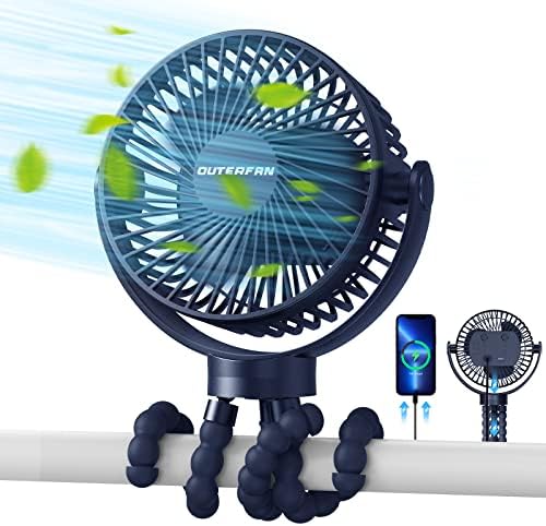 Amazon.com: Rechargeable Battery Operated Fan Portable Clip On Fan for ...