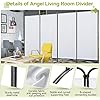 Angel Living Room Divider 4 Panels Foldable Paravent Freestanding ...