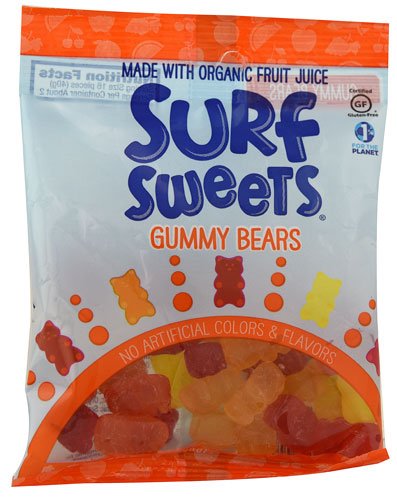 Amazon.com : Surf Sweets Gummy Bears Assorted Fruit -- 2.75 oz - 2 pc ...