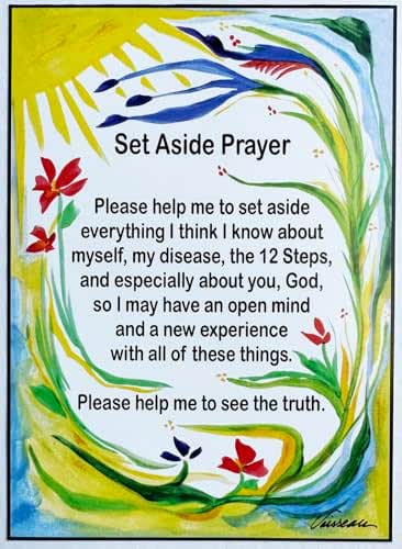 Amazon.com: Set Aside Prayer AA recovery poster - Heartful Art by ...