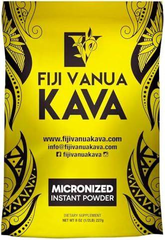 Amazon.com: Fiji Vanua Kava Micronized Kava Powder, Portable and Easy ...