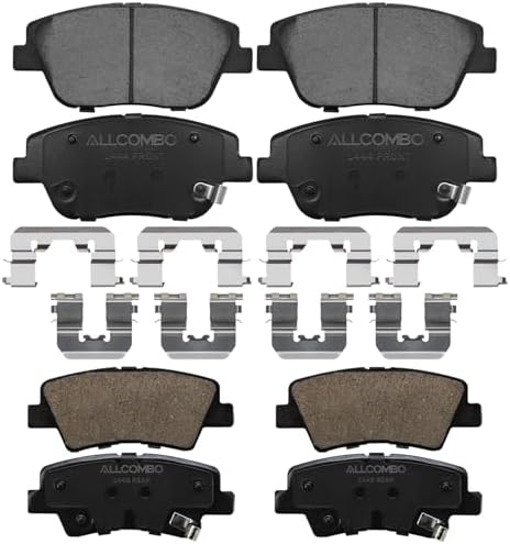Amazon.com: Allcombo Front and Rear Ceramic Brake Pads for 2011-2015 ...