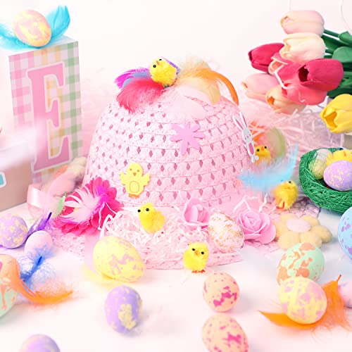 VEYLIN Easter Bonnet Kit, Easter Bonnet Hat for Kids Make Your Own ...