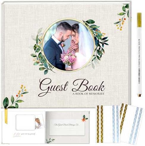 Amazon.com: 8x10" Wedding Guest Book Photo Slot , Guest Book Wedding ...