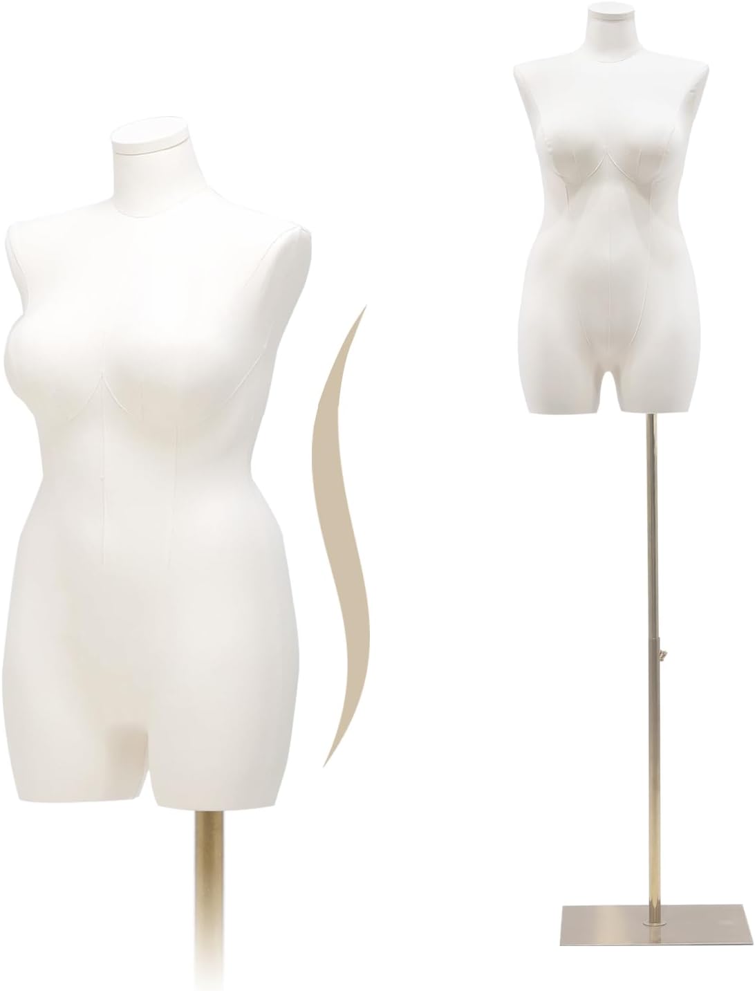 Amazon.com: EliteBloom Pinnable Sewing Dress Form Mannequin, Plus Size ...