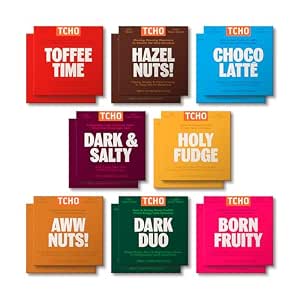 Amazon.com : TCHO 100% Plant-Based Dark & Milk Chocolate Variety Pack ...