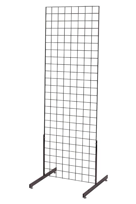 Amazon.com: 2' X 6' Grid Wall Standing Fixture - Black : Industrial ...