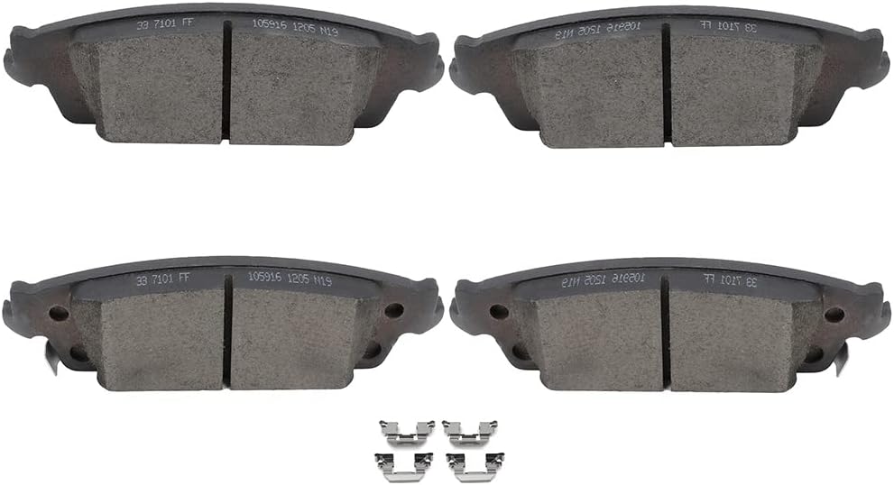 Amazon.com: SCITOO D1707 Rear Ceramic Brake Pads Sets Fit For Cadillac ...