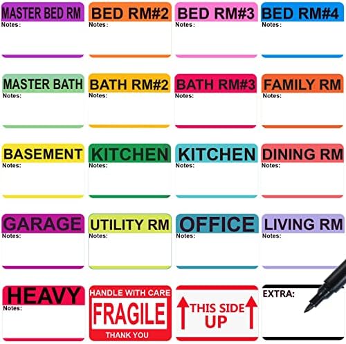 Amazon.com : 600 Count 3 x 2" Large Home Moving Packing Box Labels for ...