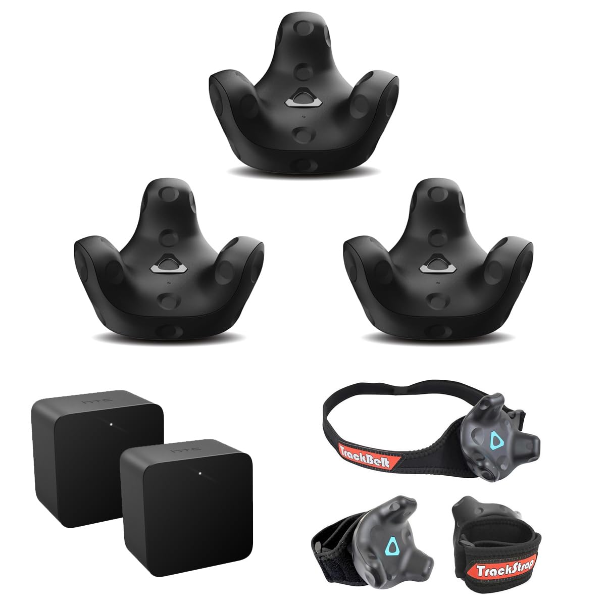 Amazon.com: HTC 3 Pack Vive Tracker (3.0) Bundle with 2X Base Station 1 ...