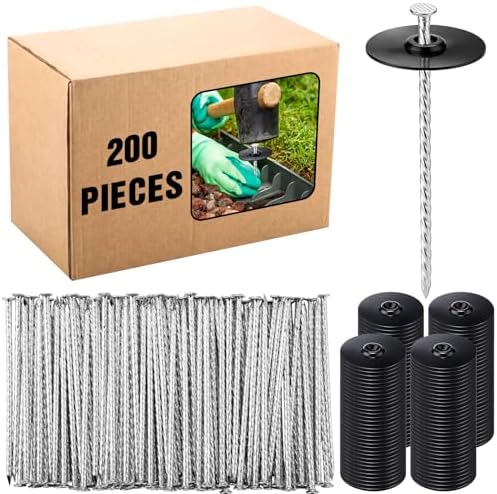 Amazon.com : Nuenen 200 Sets Garden Stakes with Gasket Caps 6 in ...