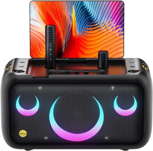 Amazon.com: Ikarao Karaoke Machine with Screen for Lyrics Display ...