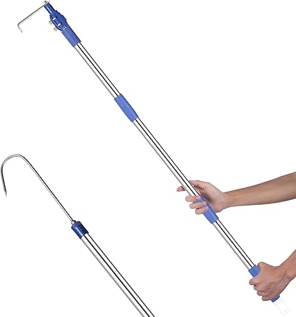 ISIVOVE 5.8Ft Telescoping Truck Bed Cargo Retrieval Hook,Heavy Duty ...