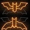 Bat Neon Sign for Wall Art Decor,Led Sign Animated Bat Swing Neon Light ...