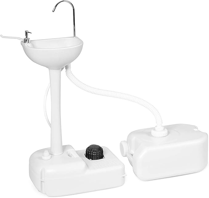 Amazon.com: Giantex Hand Washing Station with Wheels,4.5 Gal Fresh ...