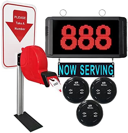 Amazon.com : Queue Calling System Restaurant Pager Waiting Number ...