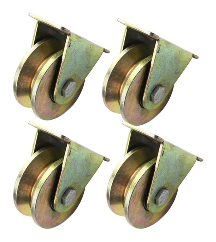 Buy Office castors Casters 3" V-Groove Wheel Sliding Gate Track Roller ...