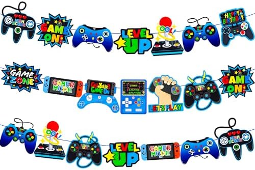 Amazon.com: 20 Pieces Video Game Party Sign Game Party Themed ...