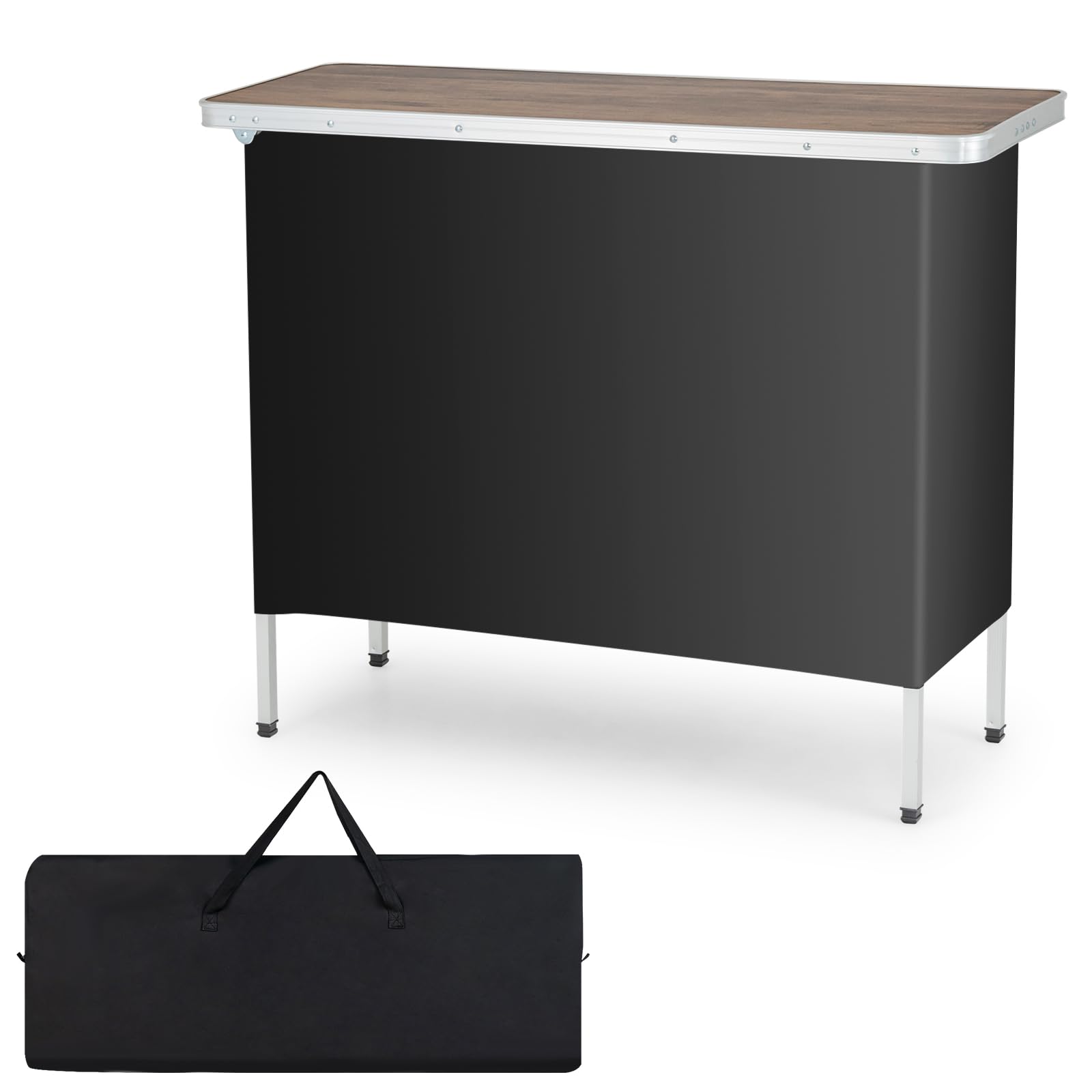 Amazon.com: COSTWAY Portable Bar Table for Events, 43.5” x 15” x 34.5 ...