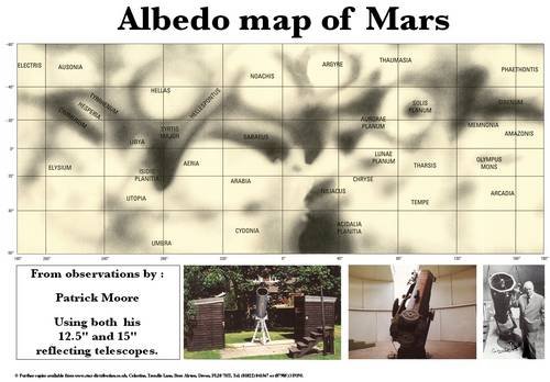 Albedo Map of Mars - A3 Size : Amazon.in: Books