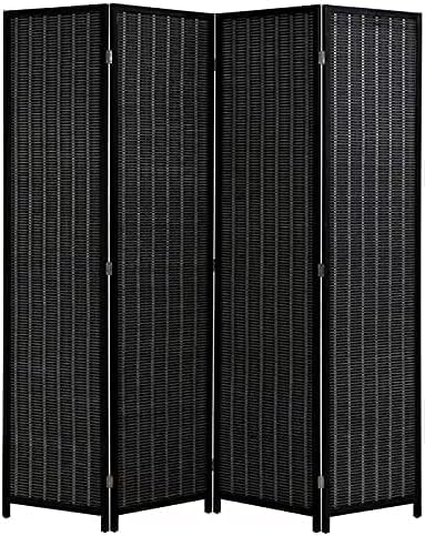 Room Divider 4 Panel 72 Inches High Room Screen Divider Folding Privacy ...