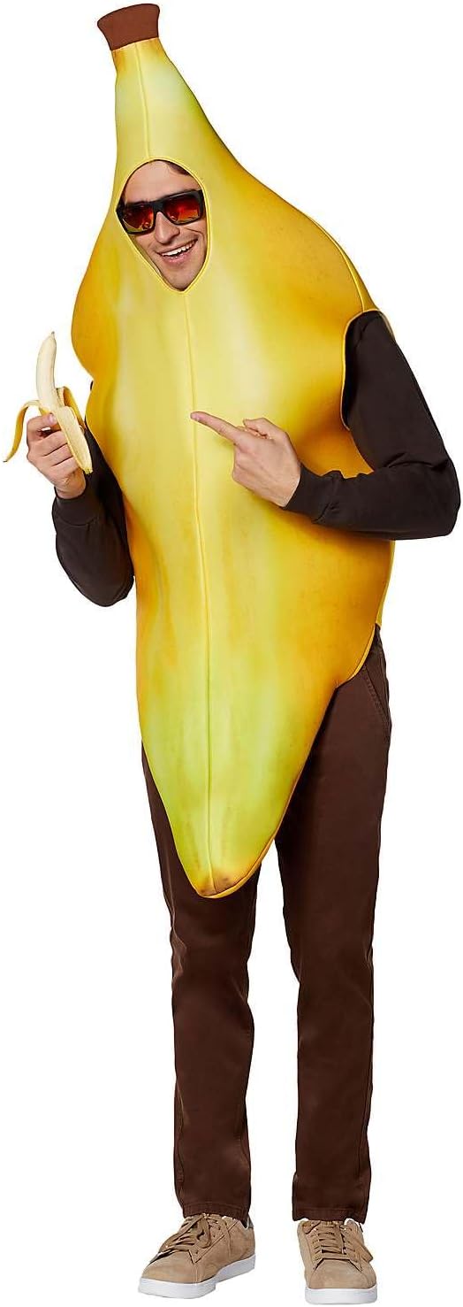 Amazon.com: Spirit Halloween Adult Banana Costume | 3-D Outfit ...
