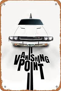 Amazon.com : Vanishing Point Movie Poster Retro Tin Sign 8x12inch,Film ...