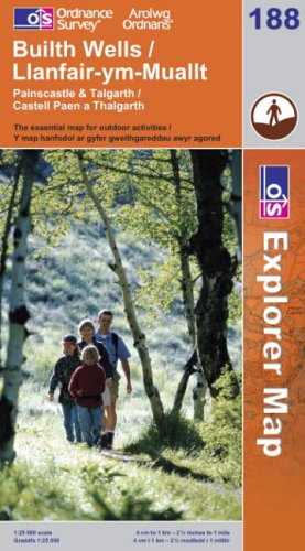 Buy Builth Wells, Painscastle and Talgarth: Sheet 188 (Explorer Maps ...