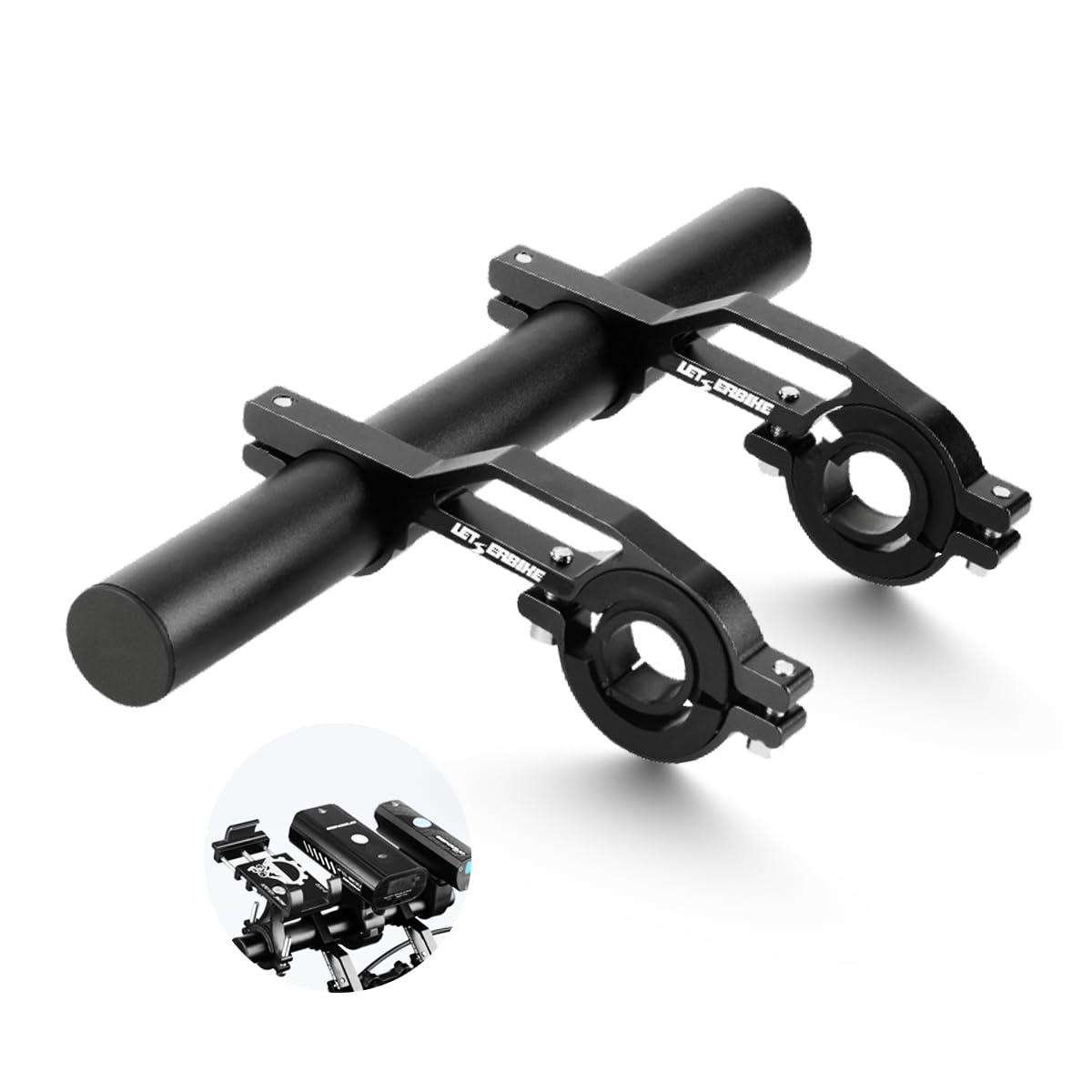 Amazon.com : LETSERBIKE Bike Handlebar Extender, Aluminum Alloy Bicyle ...