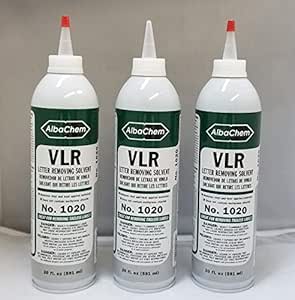 Heat Transfer Vinyl Letter Remover ALBACHEM VLR 1020, 3 Pack 60 fl oz ...