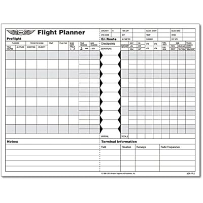 Buy ASA Flight Planner Notepad Online Nepal | Ubuy