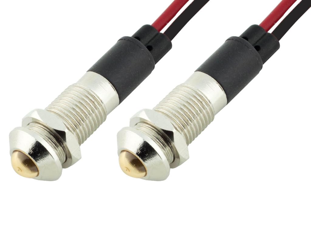 Snapklik.com : Alpinetech PL8B 8mm 5/16" 220V AC LED Metal Signal ...