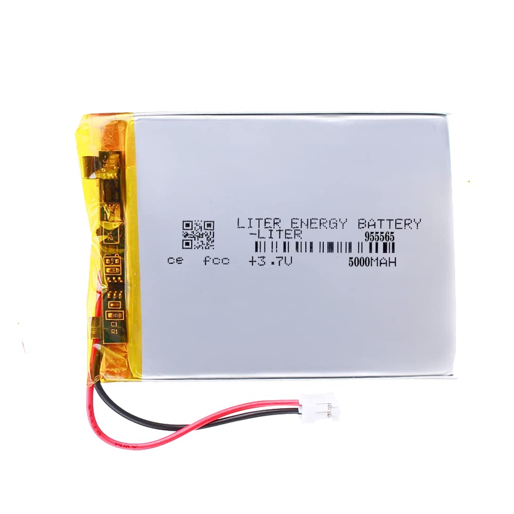Amazon.com: 3.7V 955565 5000mAh Lithium Polymer ion Battery ...