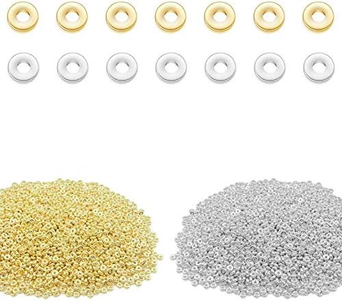 Amazon.com: 1200Pcs 4mm Round Beads Spacer Beads Smooth Loose Ball ...