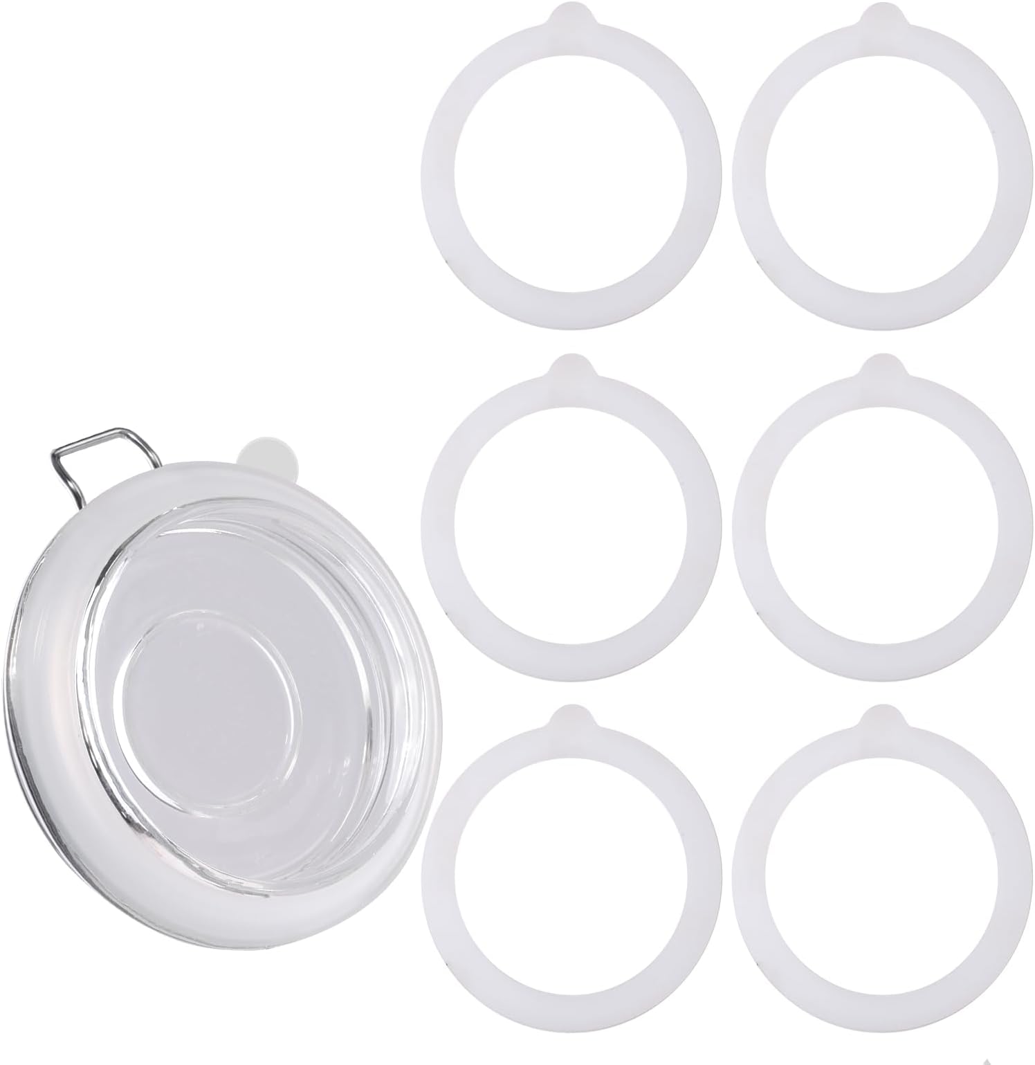 Amazon.com: Silicone Jar Gaskets Replacement Reusable Silicone Seals ...