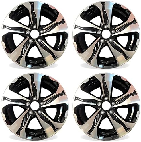 Amazon.com: 17" Set of 4 New Machined Black Alloy Wheels for Honda CRV ...