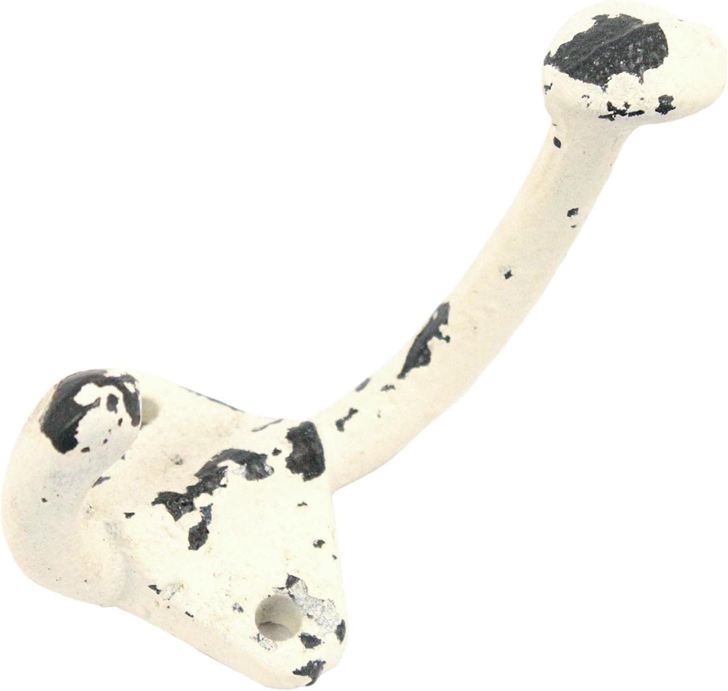 Amazon.com: BARNWOODUSA Distressed White Cast Iron Wall Hook Chic ...