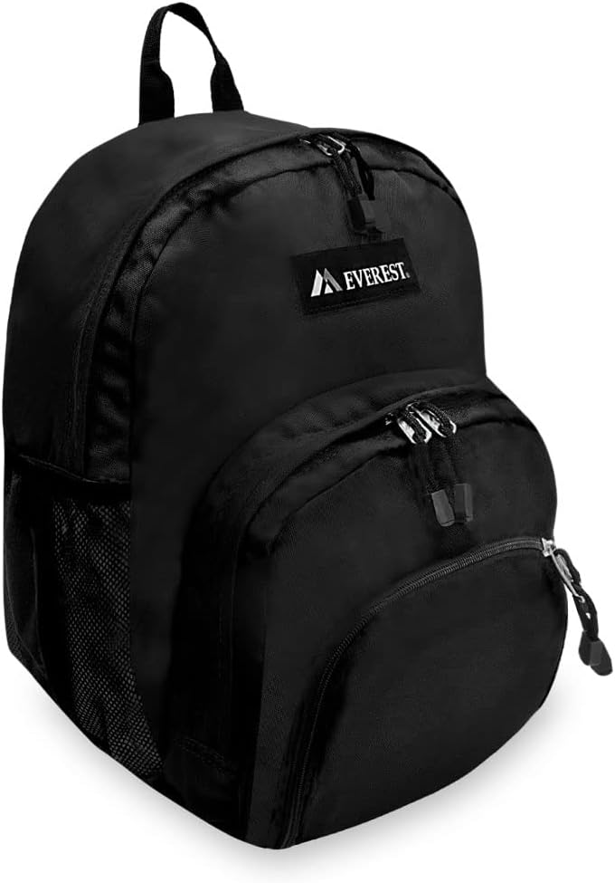 Amazon.com | Everest Luggage Sporty Backpack, Black, Medium | Backpacks