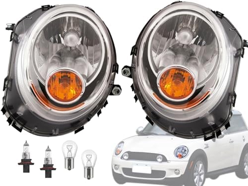 Amazon.com: AKKON - For Mini Cooper Sport Coupe Black Bezel DRL ...