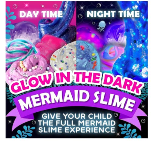 Original Stationery Mermaid Slime Kits for Girls, 35 Pieces to Make ...